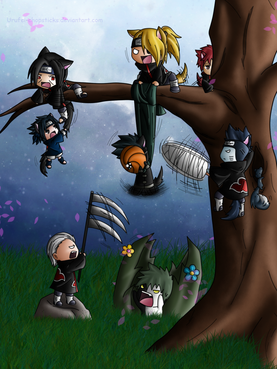 Akatsuki Chibis~ By Urufei Chopsticks On Deviantart