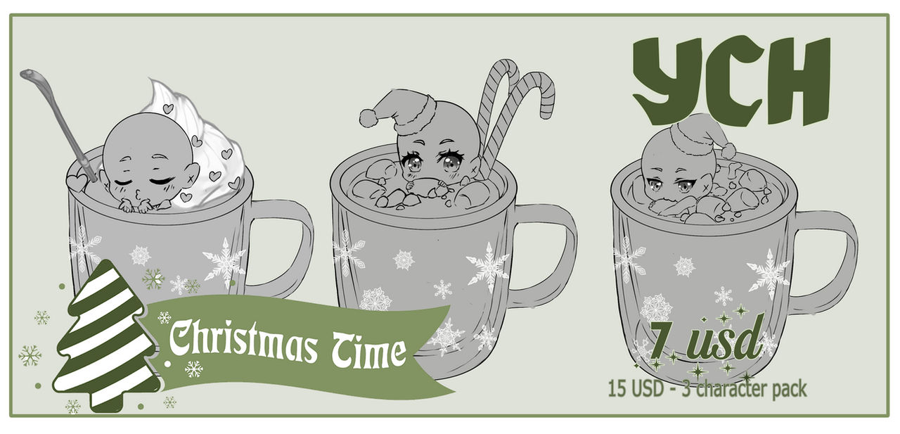 Ych Xmas Chibi Closed By Lechatlunaire On Deviantart