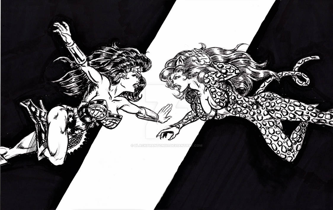 Cheetah Vs Wonder Woman 18094700 2 By Blackphantomx7 On Deviantart