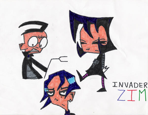 Invader Zim- Dib, Gaz, and Tak by studentofdust on DeviantArt