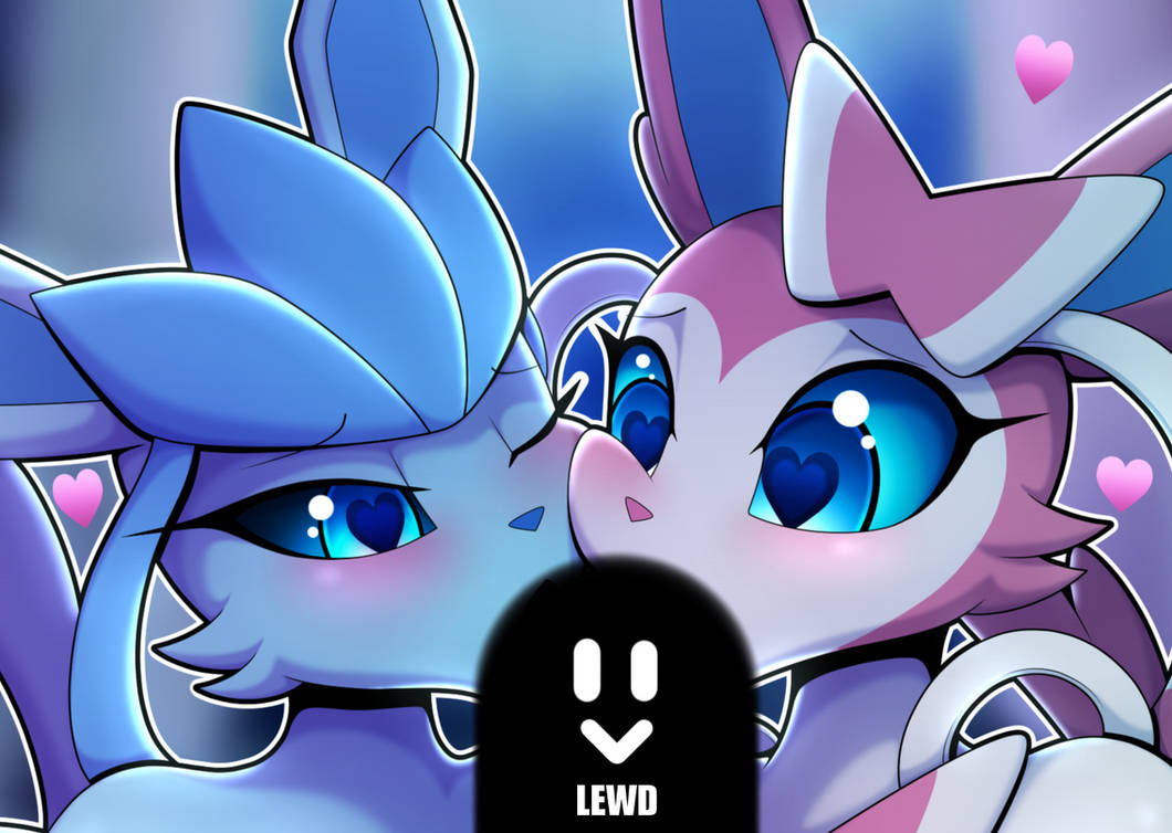 ~glaceon N Sylveon Co Op~cropped By R Mk On Deviantart