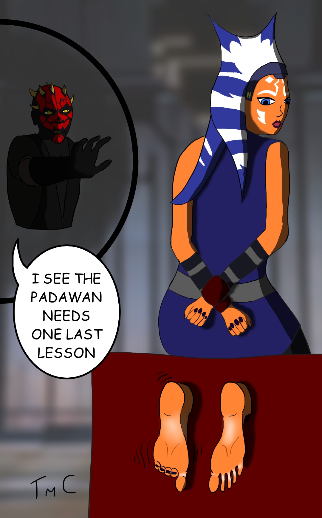 Maul Force Tickling Ahsoka By Troymcclure19 On Deviantart