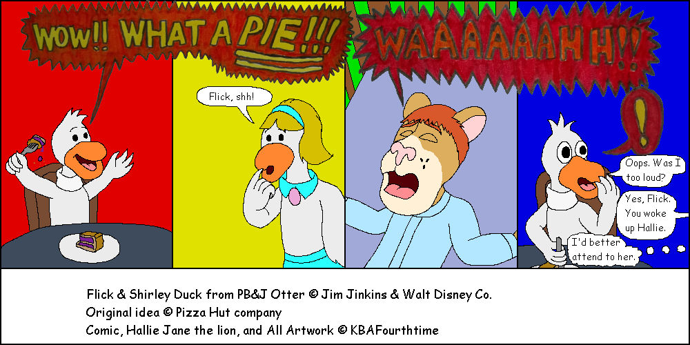 Flick Wakes up Hallie over Pie by KBAFourthtime on DeviantArt Flick Wakes up Hallie over Pie by KBAFourthtime on DeviantArt