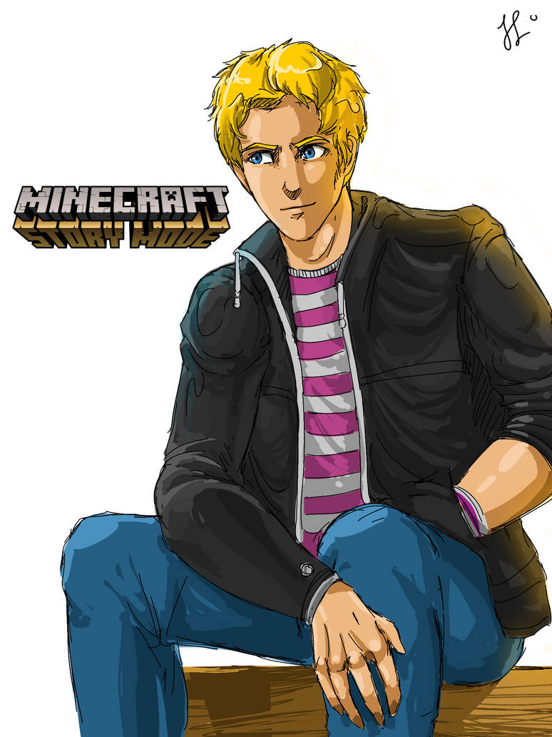 Minecraft Story Mode Fanart Lukas By Norvadier On Deviantart