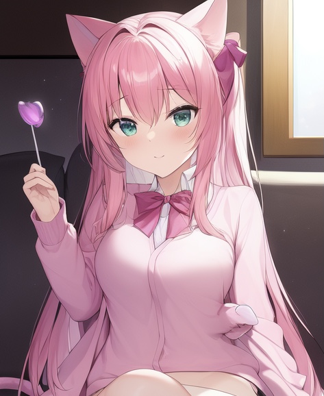 Pink Cat Girl By Sigils54 On Deviantart