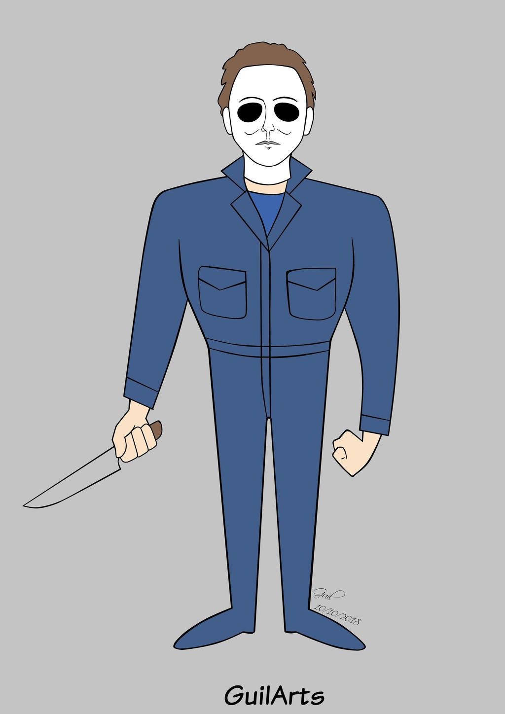 Michael Myers- Fanart by Guilarts on DeviantArt Michael Myers- Fanart by Guilarts on DeviantArt