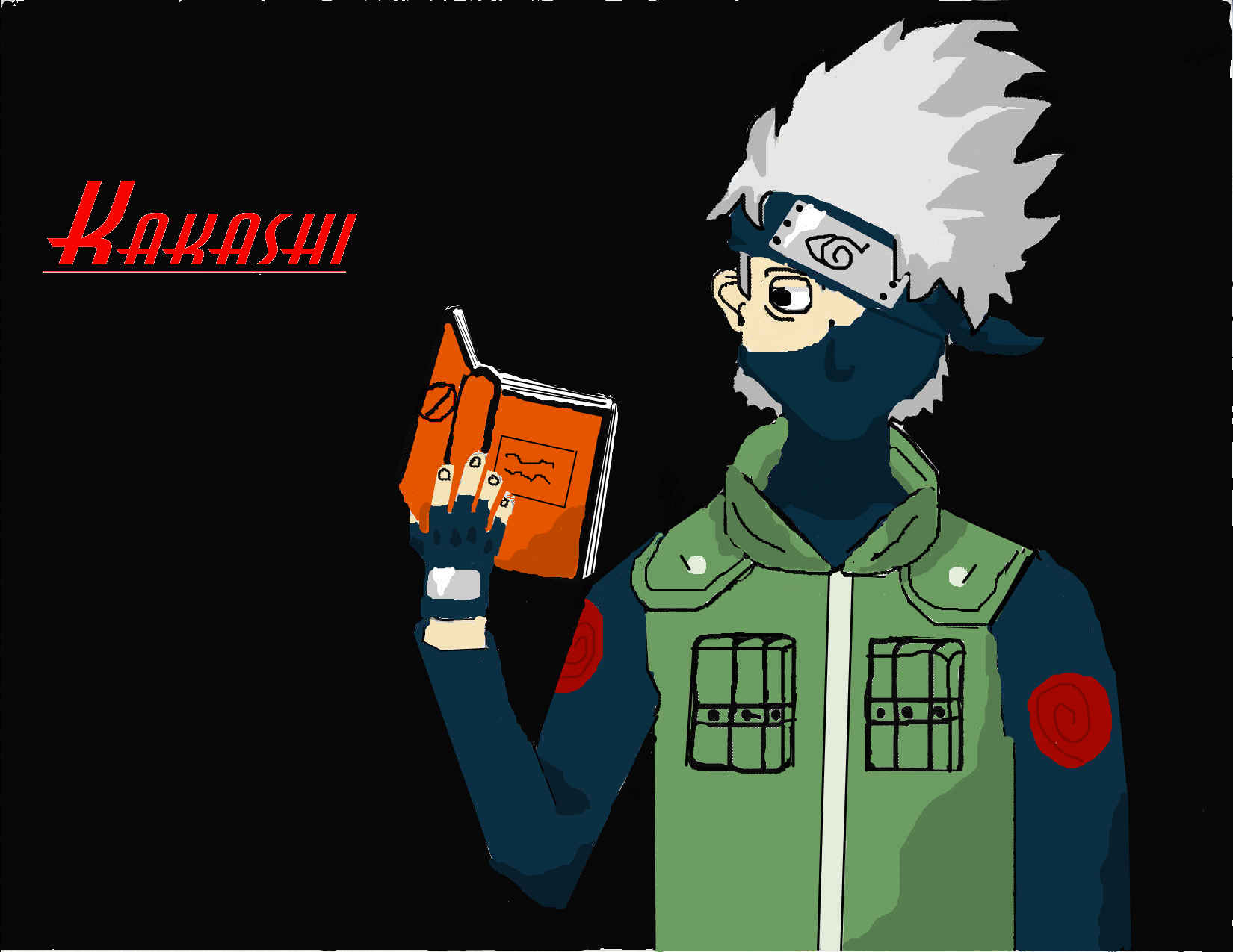 Kakashi reading by TheRedEyedMuse on DeviantArt
