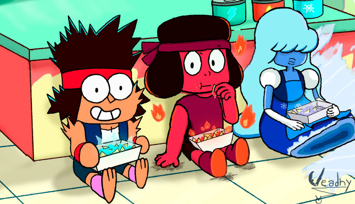 Lighting Nachos With Ruby And Sapphire By Deadny On Deviantart