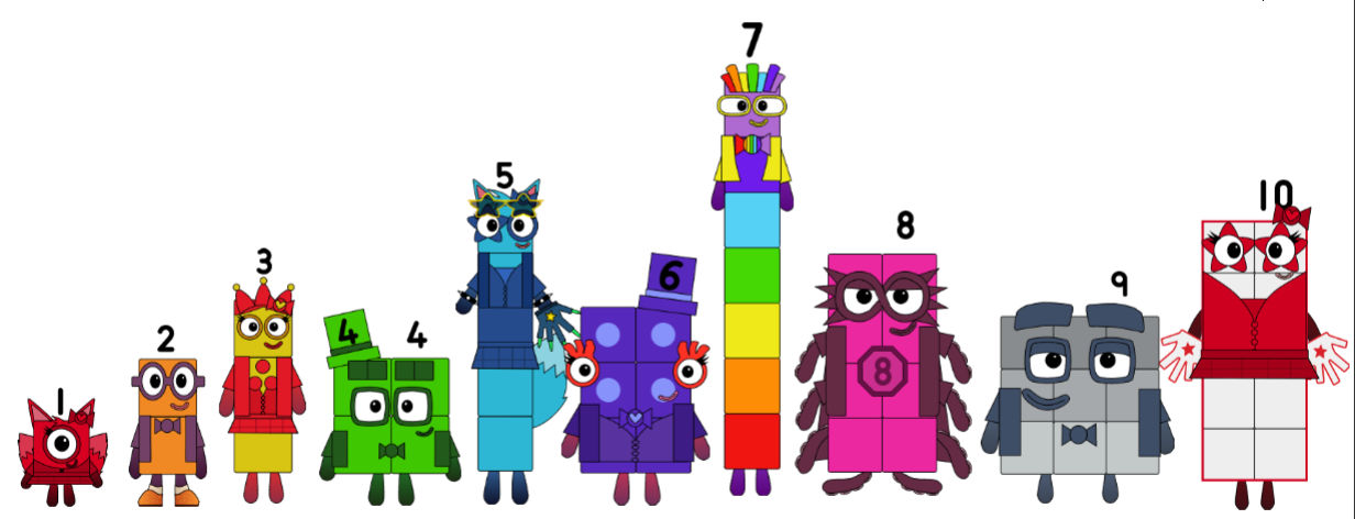 Stylized Numberblocks 1-10 Link by abedinhos on DeviantArt Stylized Numberblocks 1-10 Link by abedinhos on DeviantArt