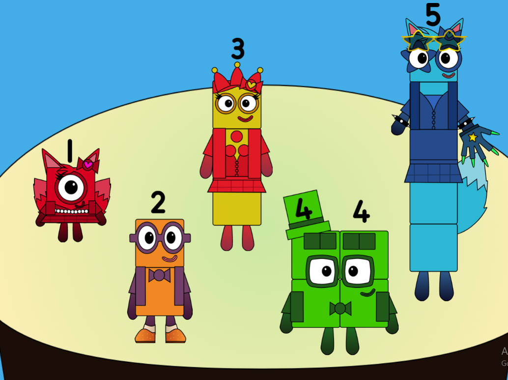 Stylized Numberblocks Band by abedinhos on DeviantArt Stylized Numberblocks Band by abedinhos on DeviantArt