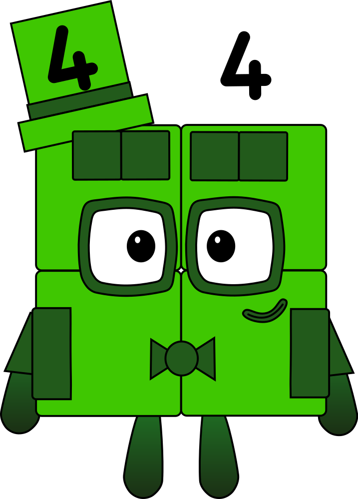 Stylized Numberblocks Four by abedinhos on DeviantArt Stylized Numberblocks Four by abedinhos on DeviantArt