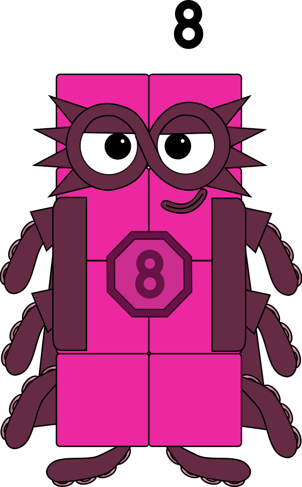 Stylized Numberblocks Eight by abedinhos on DeviantArt Stylized Numberblocks Eight by abedinhos on DeviantArt