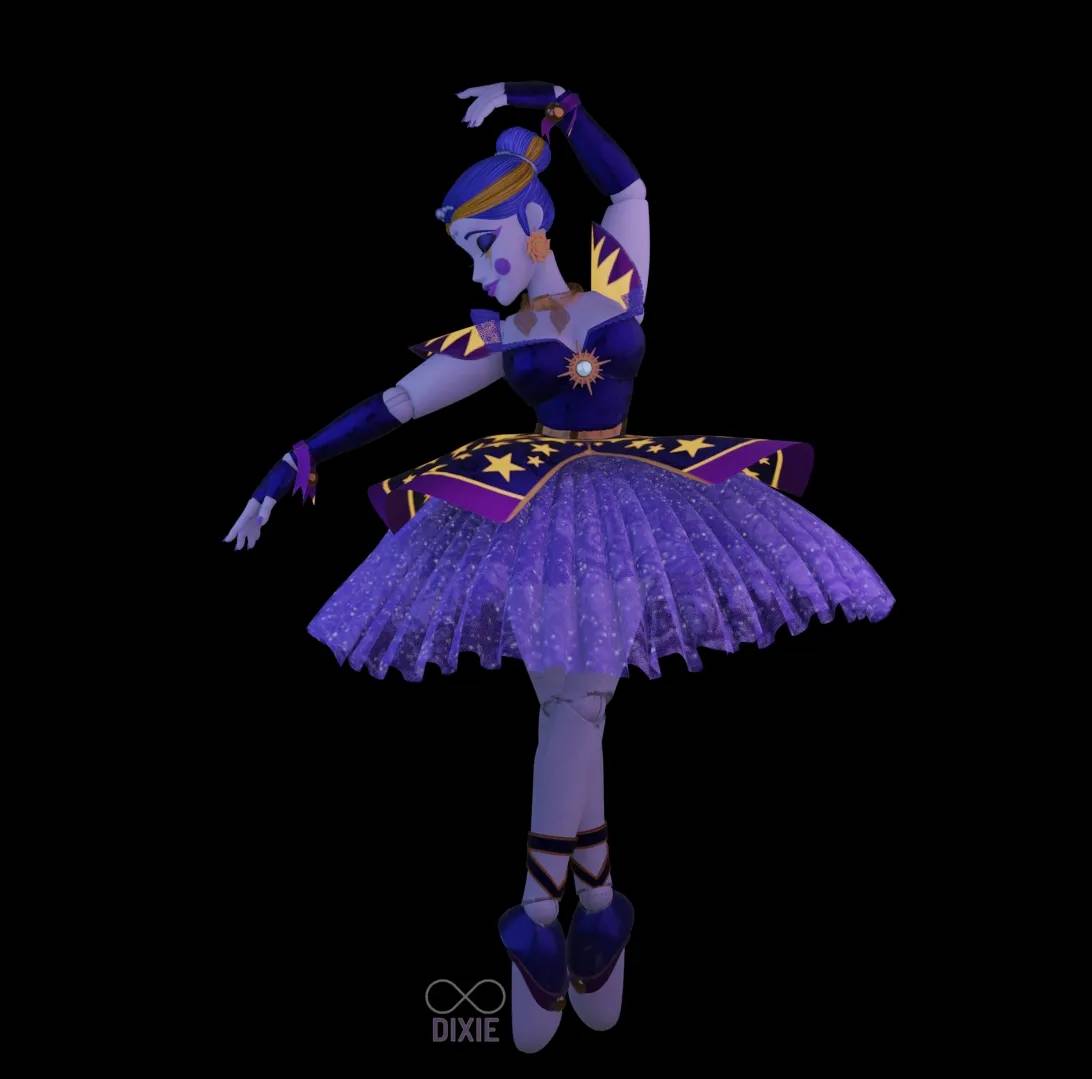 Glamrock Ballora render (Blender/FNAF) by InfiniteDixie on DeviantArt Glamrock Ballora render (Blender/FNAF) by InfiniteDixie on DeviantArt