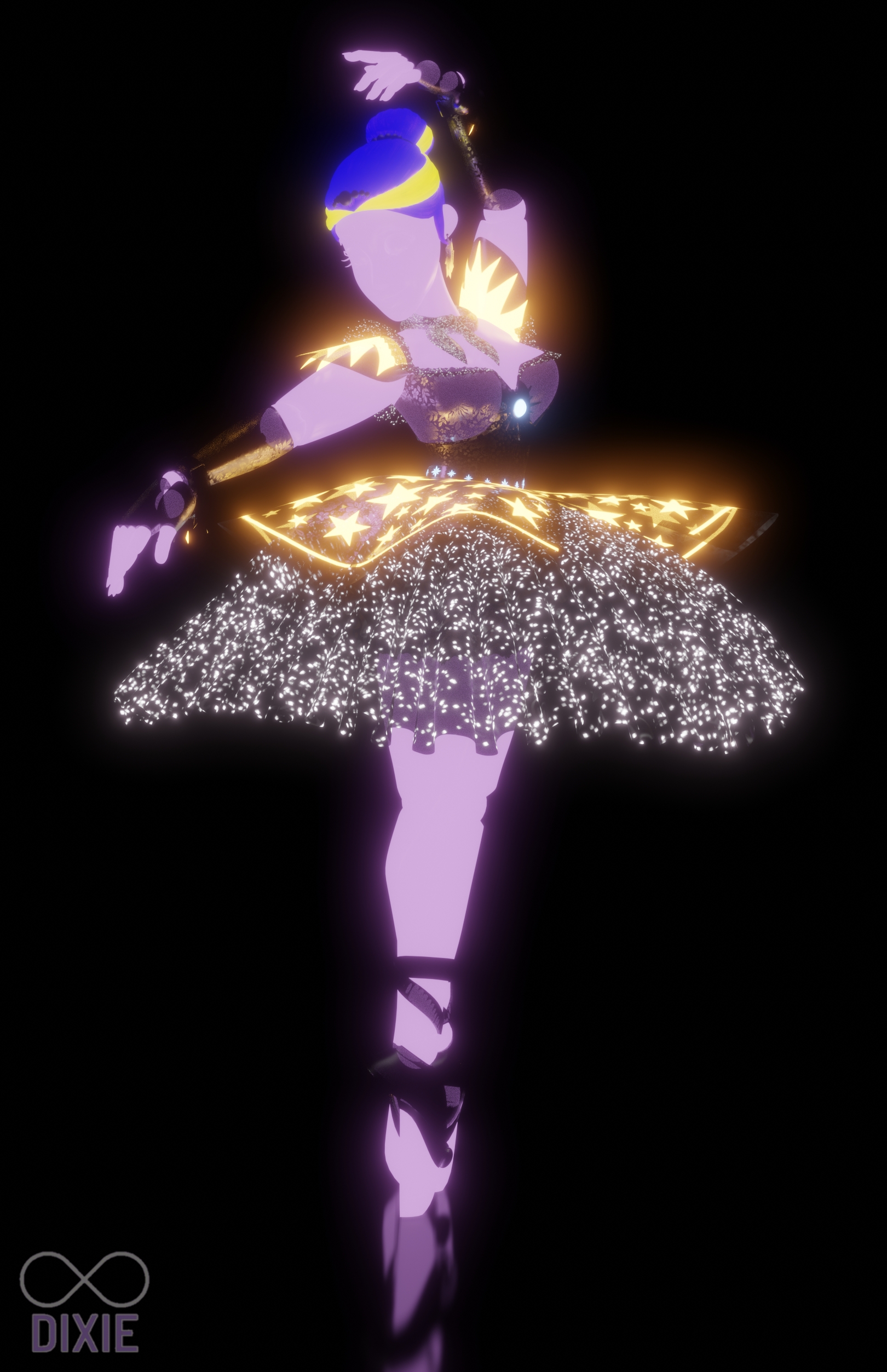 Glamrock Ballora (Blender/FNAF) by InfiniteDixie on DeviantArt Glamrock Ballora (Blender/FNAF) by InfiniteDixie on DeviantArt