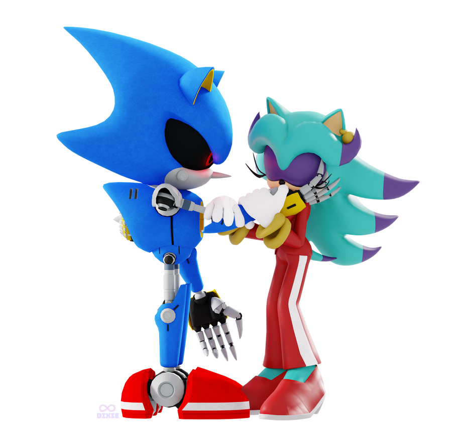 Metal Sonic And Breezie Hedgehog Blendersonic By Infinitedixie On