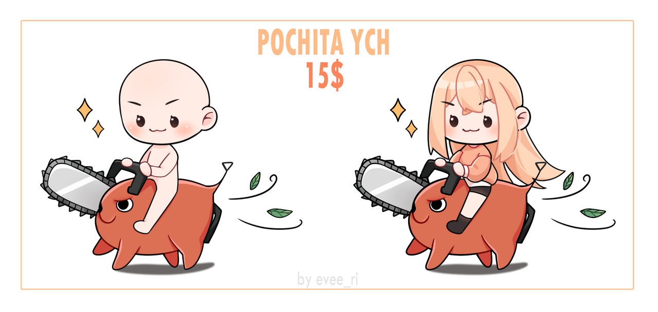 Open Slots Chibi Pochita Ych By Marikoaoki On Deviantart