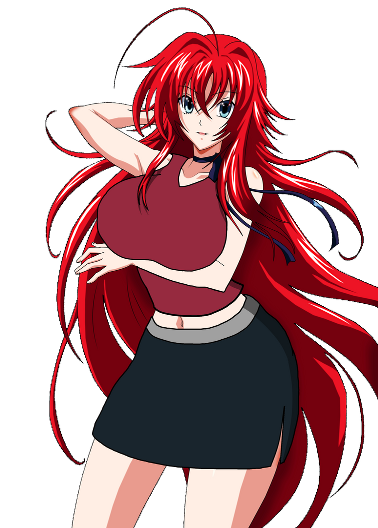 Rias Gremory With Street Summer Outfit By Adrianoramosofht On Deviantart