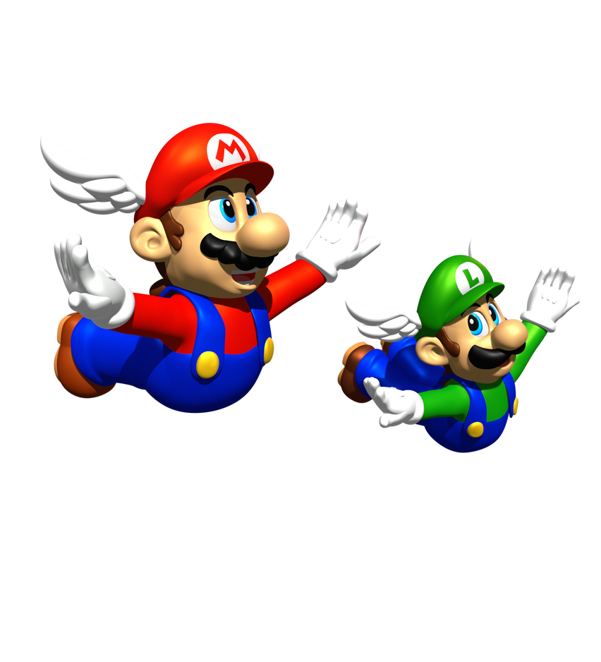 N64 Mario And Luigi Flying Render by ThatCoolYoshi on DeviantArt N64 Mario And Luigi Flying Render by ThatCoolYoshi on DeviantArt
