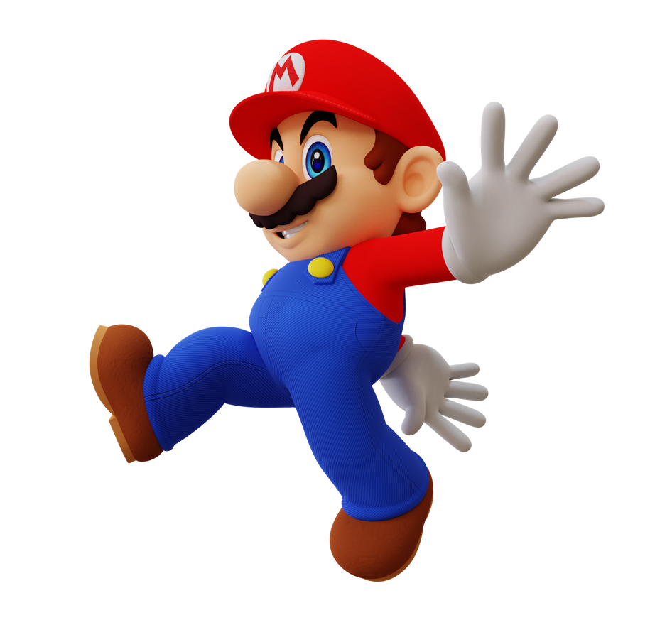 Mario in a Sonic pose render by ThatCoolYoshi on DeviantArt Mario in a Sonic pose render by ThatCoolYoshi on DeviantArt