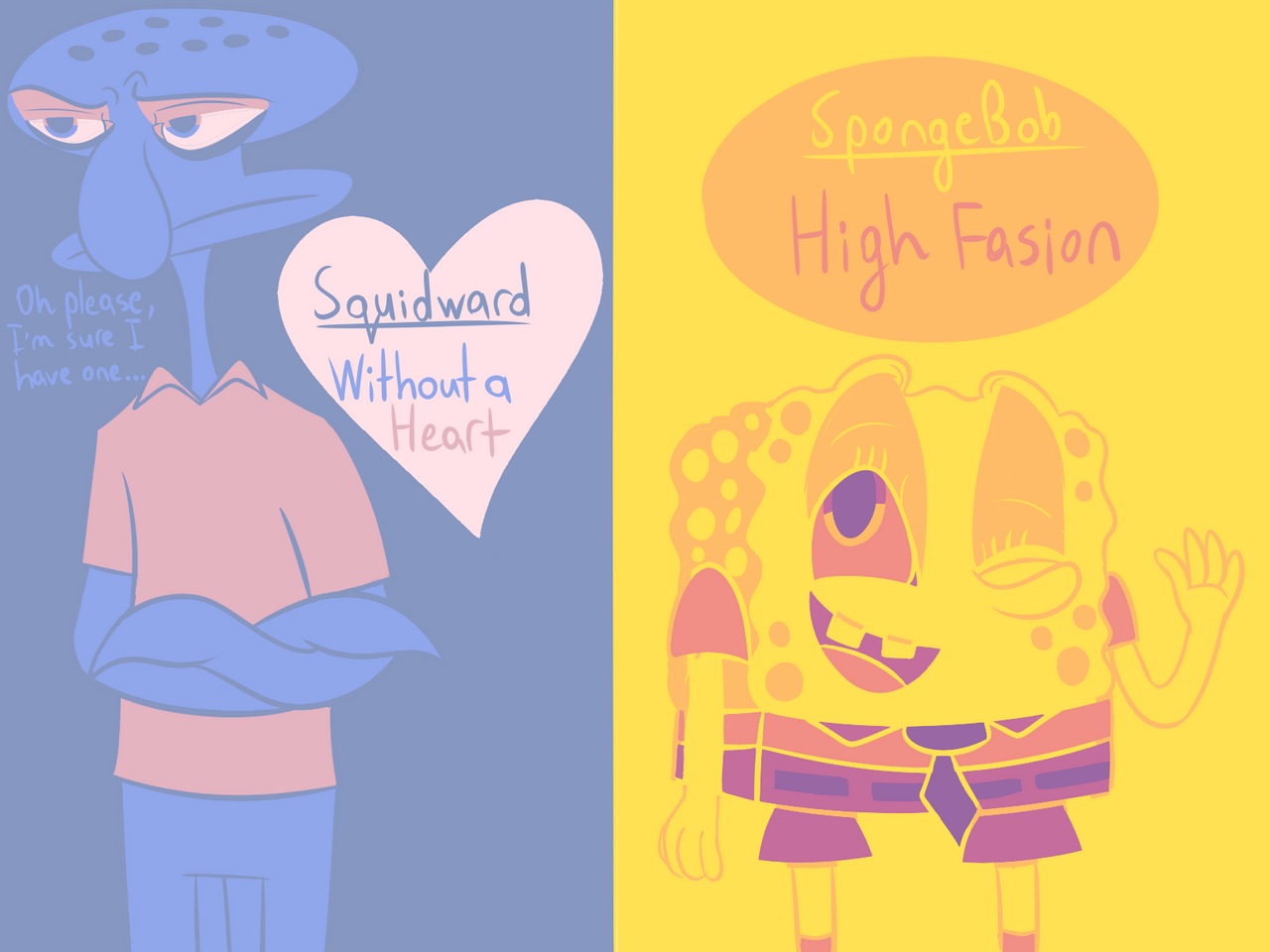 Squidward And Spongebob Colour Palette By Xxblossom 1003579xx On Deviantart