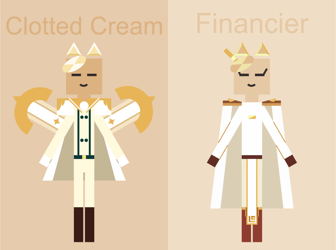 Clotted Cream and Financier by jordanli04 on DeviantArt Clotted Cream and Financier by jordanli04 on DeviantArt