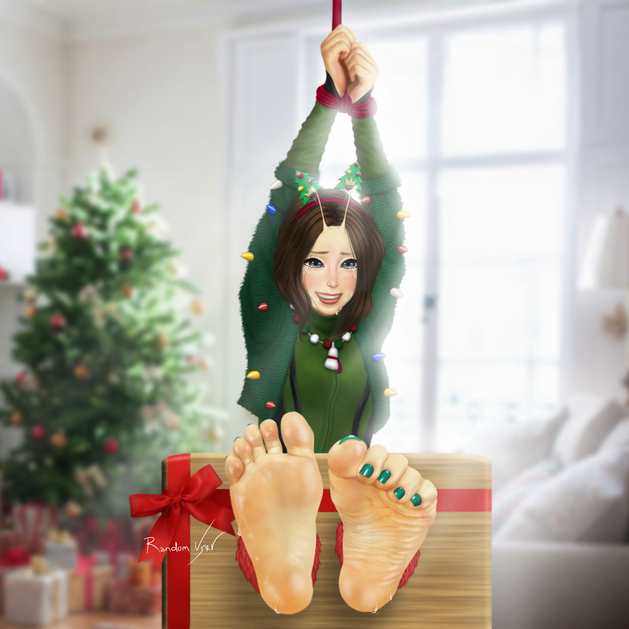 Mantis Christmas Tickle Feet T By Randomuseragain2016 On Deviantart