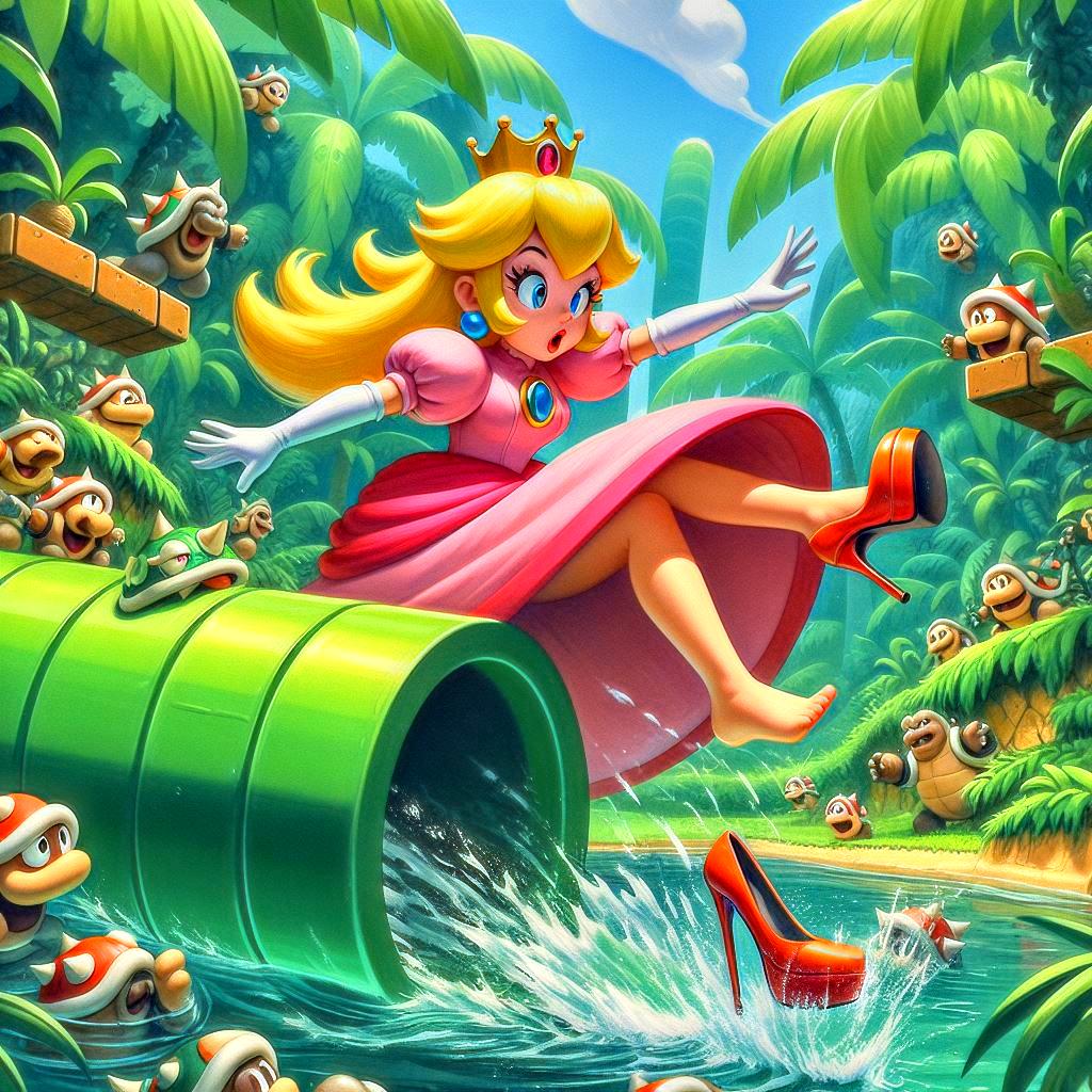 Princess Peach Losing Her Shoes By Sh9t467 On Deviantart