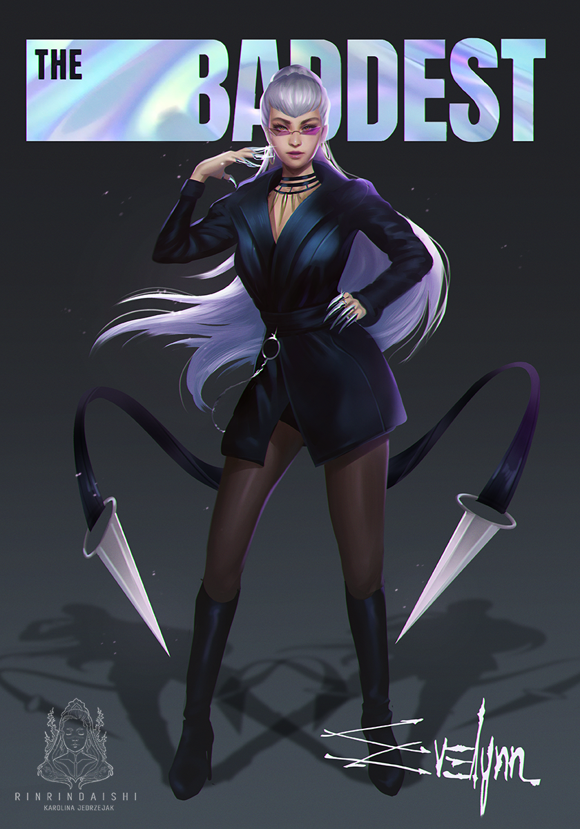 The Baddest KDA Evelynn by RinRinDaishi on DeviantArt The Baddest KDA Evelynn by RinRinDaishi on DeviantArt