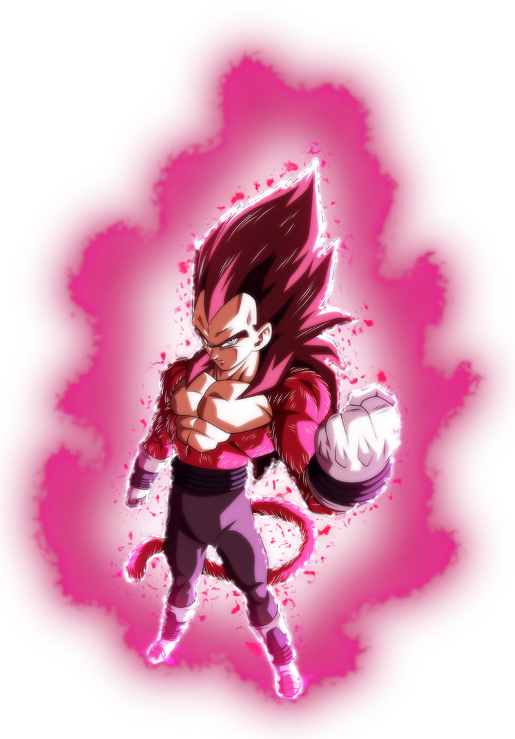 Sdbh Super Saiyan 4 Limit Breaker Vegeta W Aura By Blackflim On
