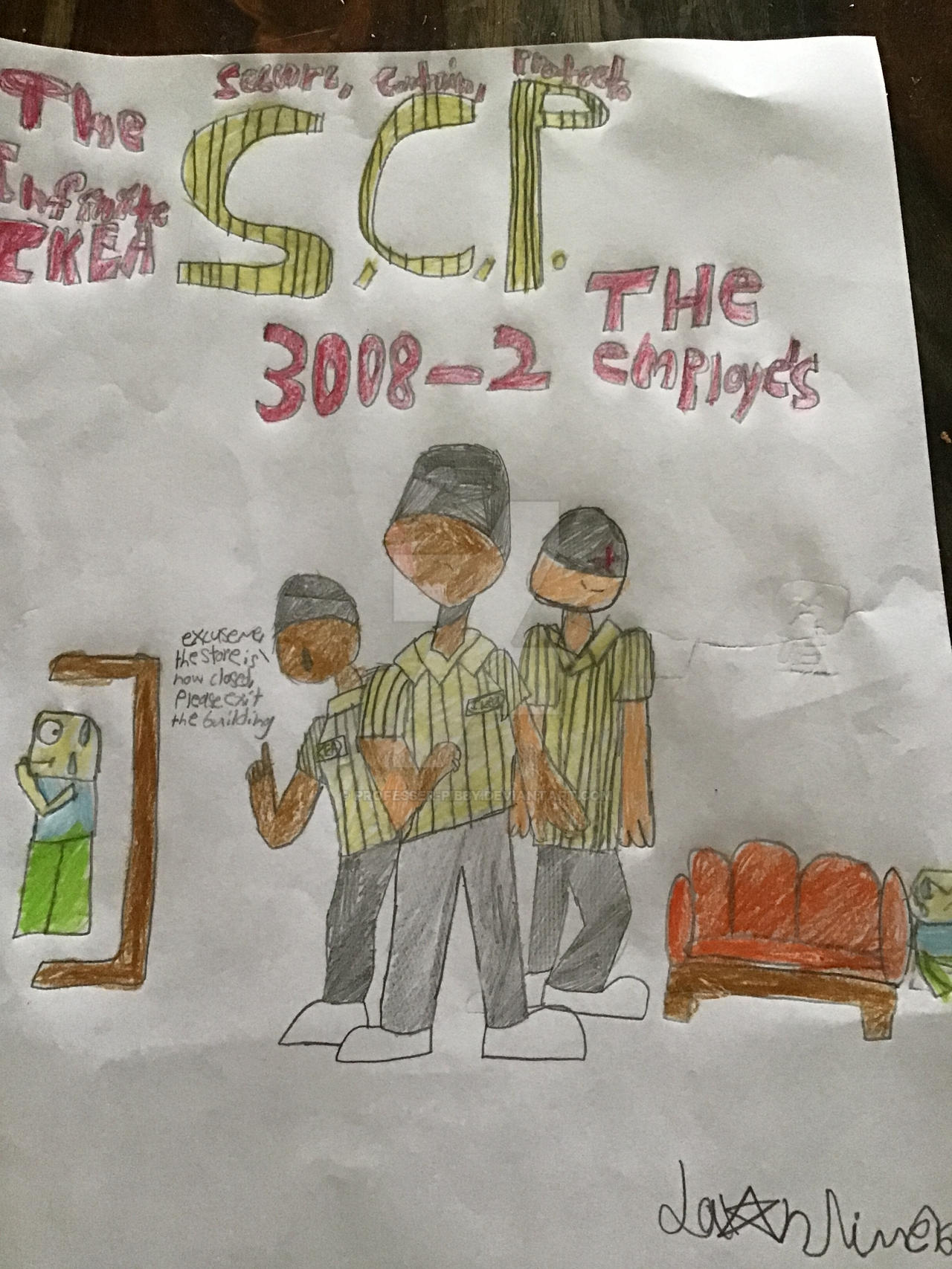Scp 3008 2 The Infinite Ikea Employees By Professer Pibby On Deviantart