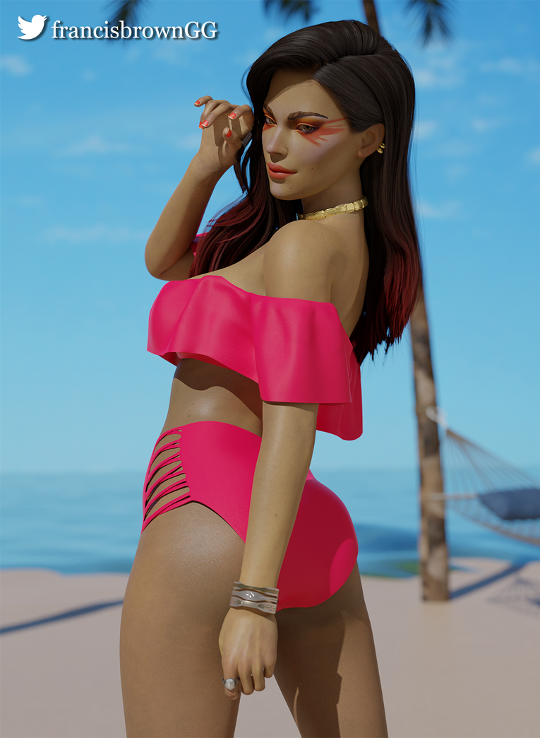 Loba On The Beach Apex Legends By Francisbrowngg On Deviantart