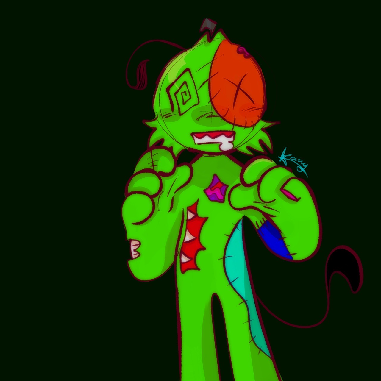 Zombie Oc By Shrubso On Deviantart