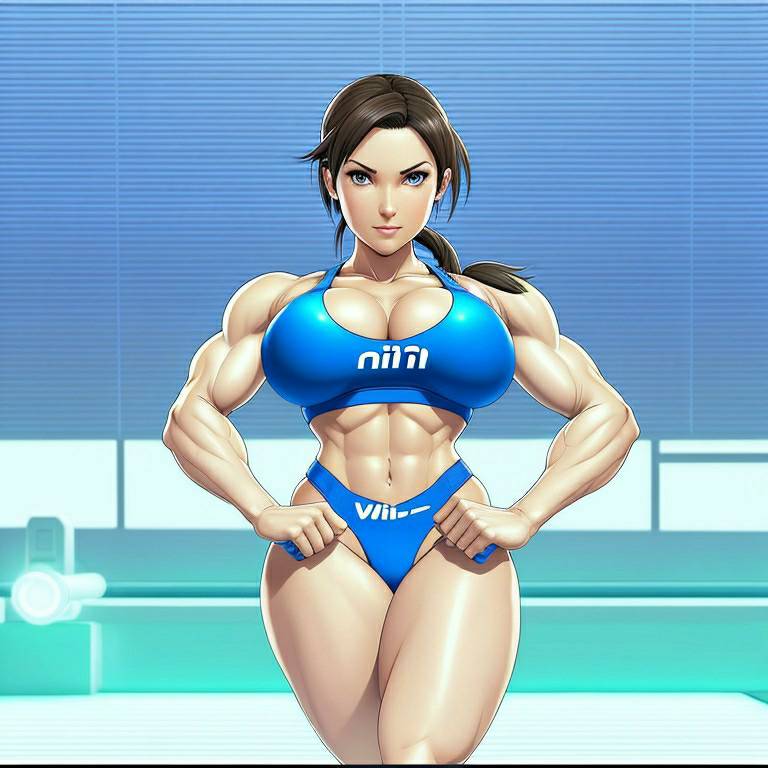Wii Fit Female Muscle Sexy By Starray52 On Deviantart