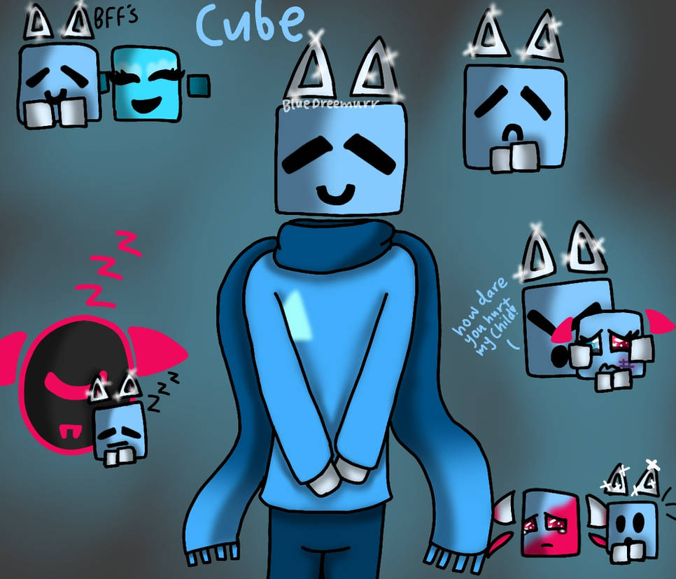 Sad Cube Doodles Jsab By Bluedreemurryt On Deviantart