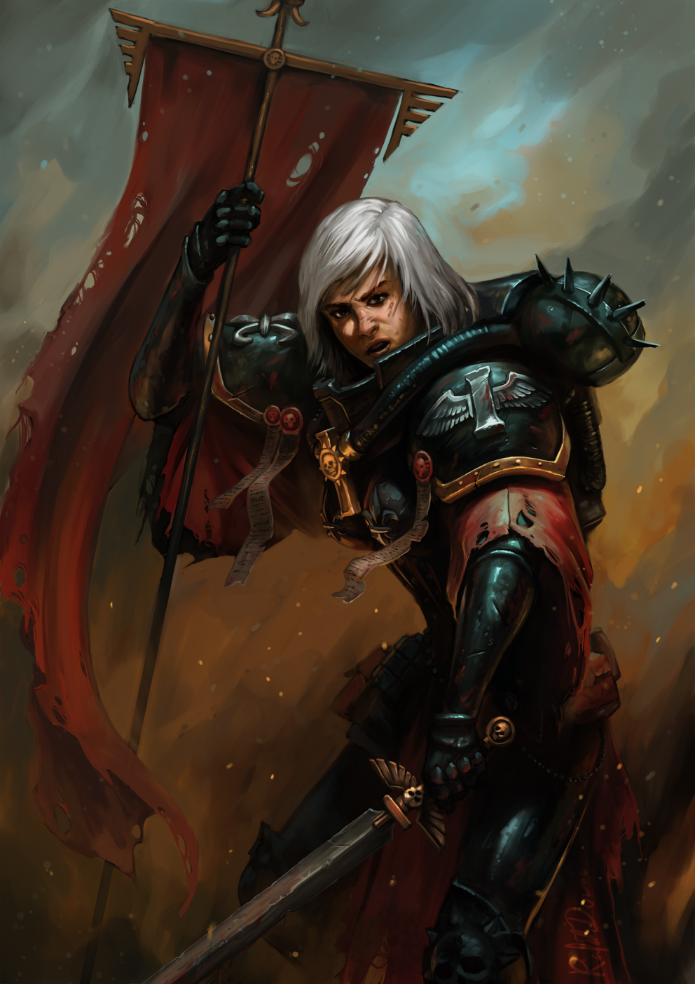 Warhammer 40k Sister Of Battle Fanart By Rafaldorsz On Deviantart