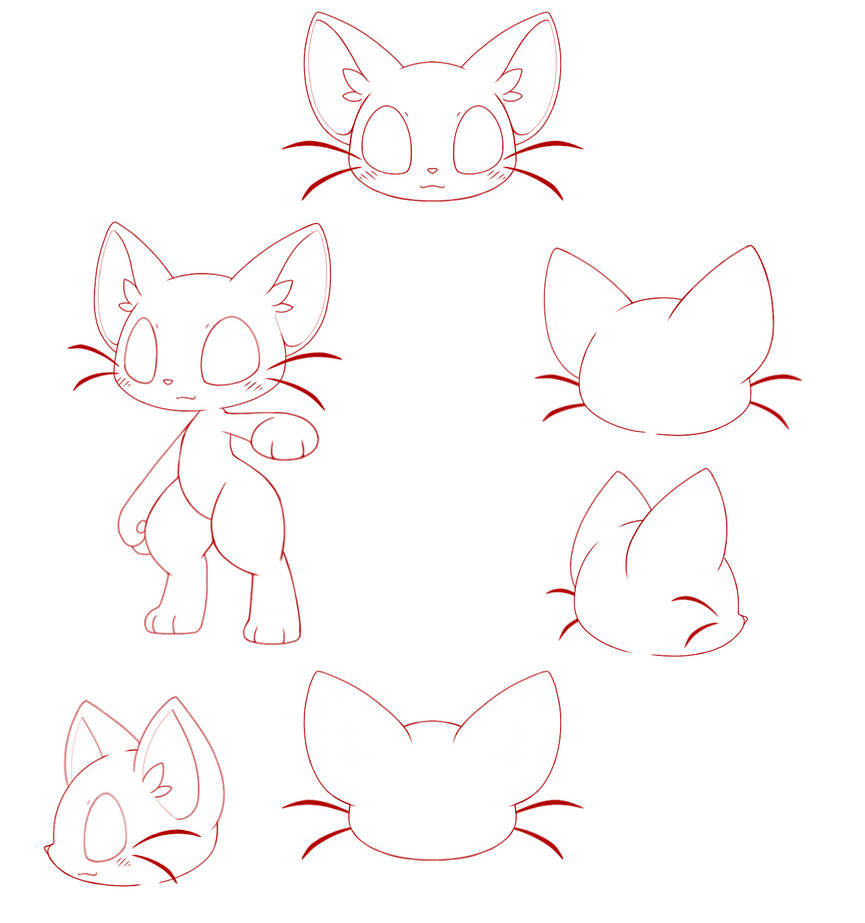 Chibi Cat Bases By Ev Zero On Deviantart