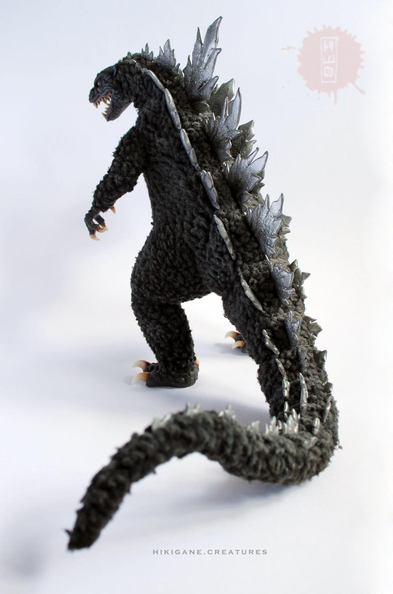 Gojira Godzilla Ooak Posable Art Doll For Sale By Hikigane On Deviantart