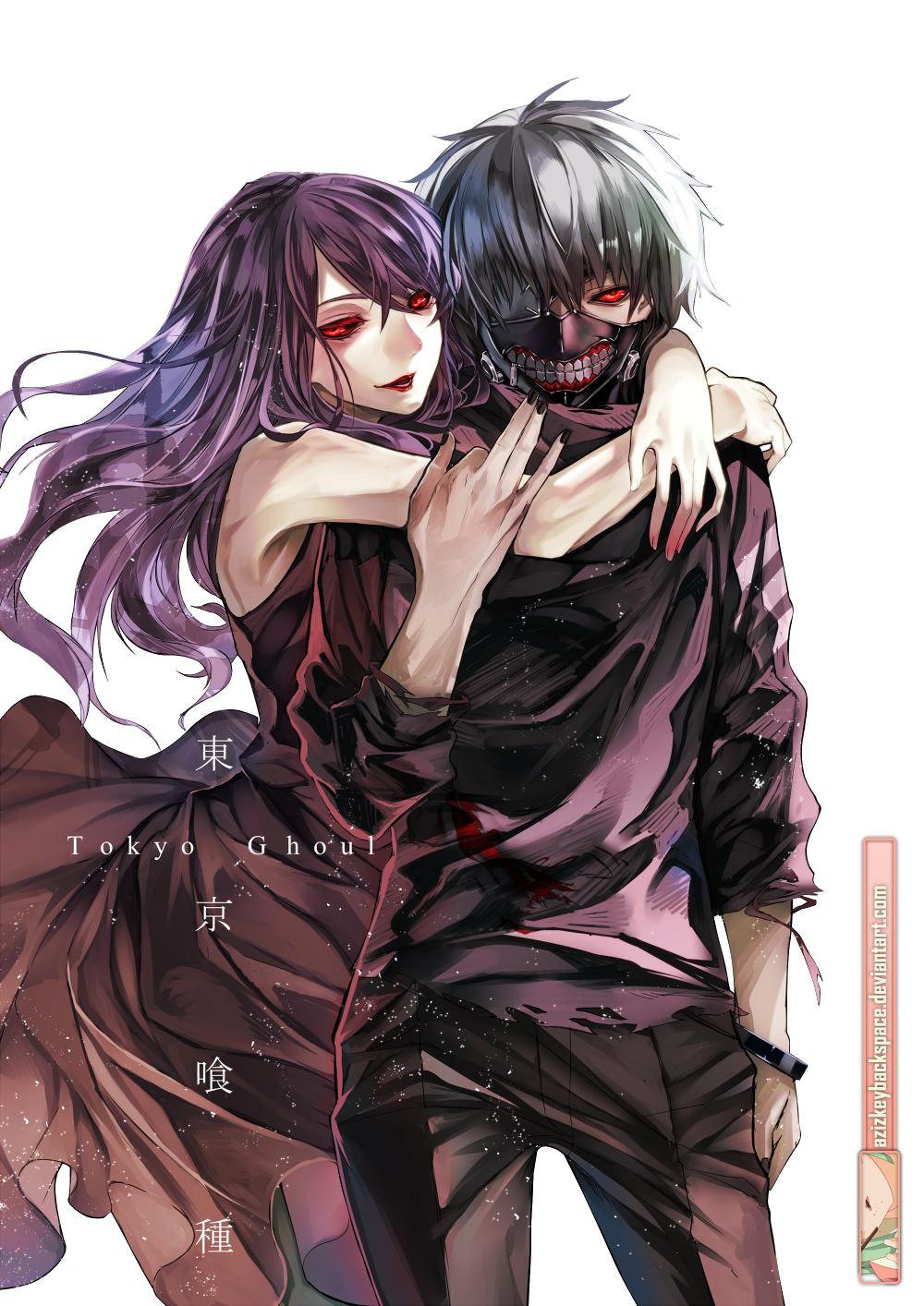 Kaneki Rize Tokyo Ghoul Render By Azizkeybackspace On Deviantart
