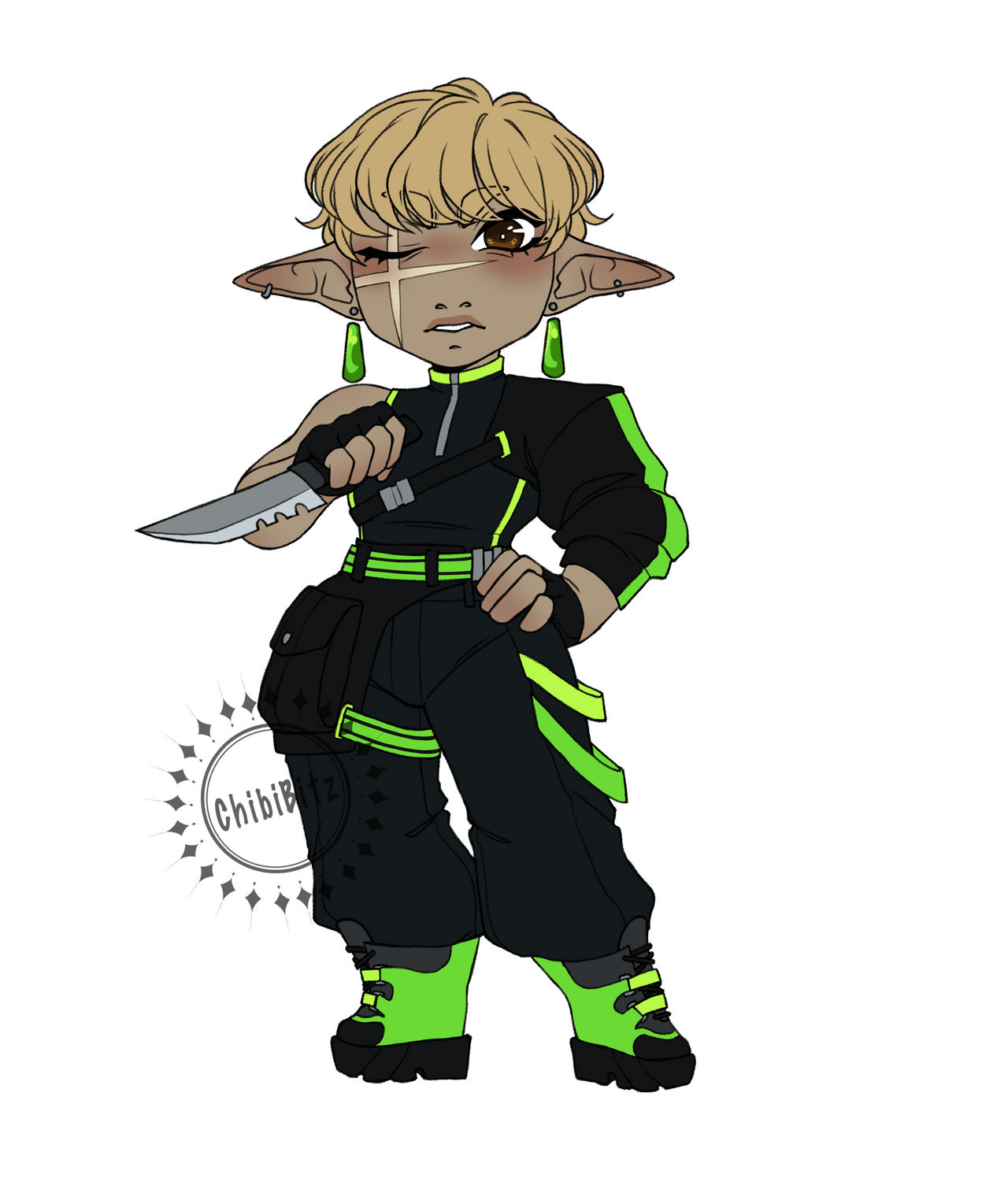 Cyberpunk gnome adopt (OPEN) by Chibi-Bits on DeviantArt Cyberpunk gnome adopt (OPEN) by Chibi-Bits on DeviantArt