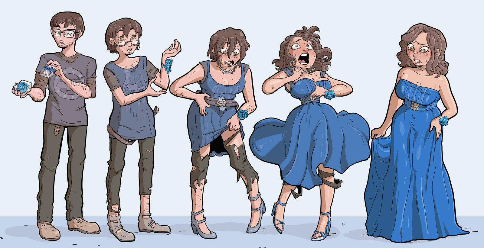 Cmsn Blue Rose By Jamsnjellies On Deviantart