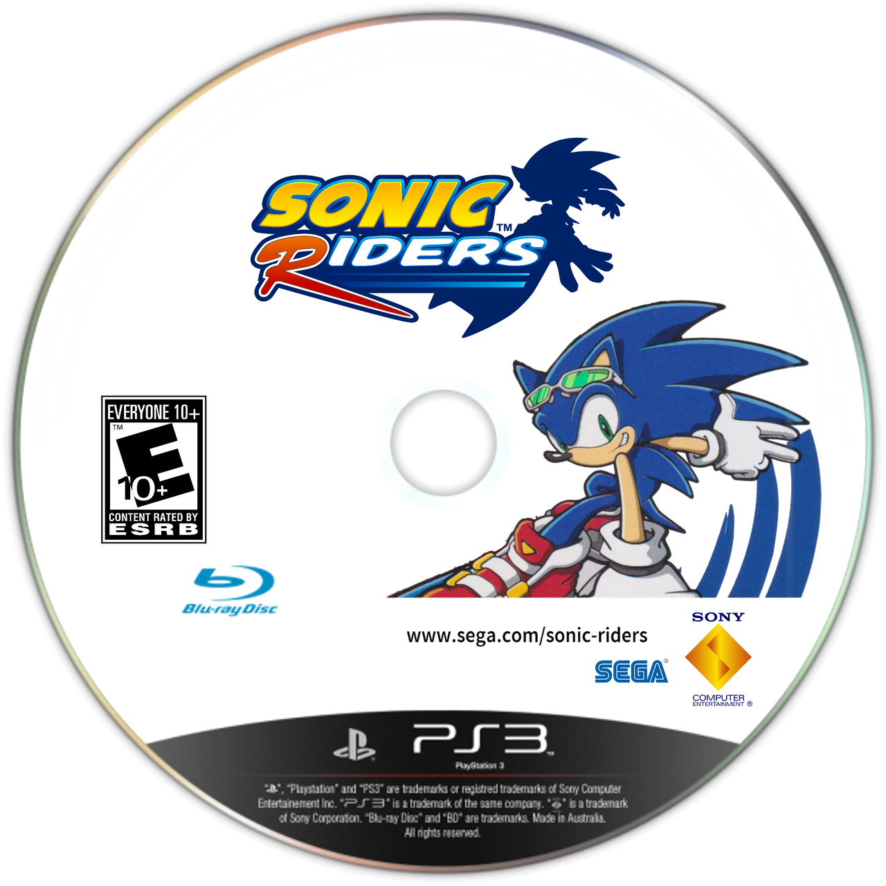 Sonic Riders Game Disc By 1kenshin2012 On Deviantart