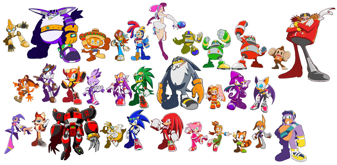 Sonic Riders Characters By 1kenshin2012 On Deviantart
