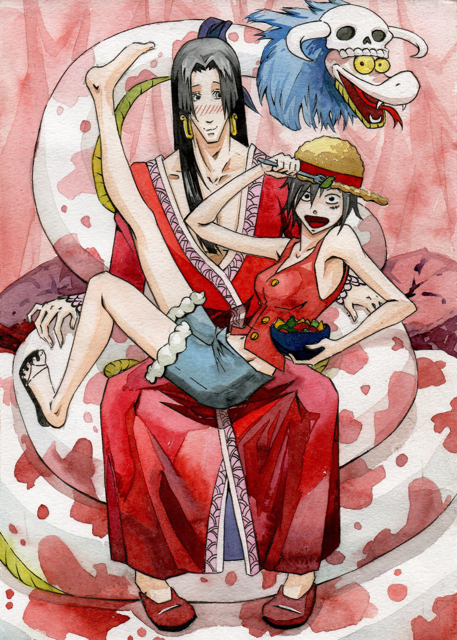 Hancock Luffy By Aphiri On Deviantart
