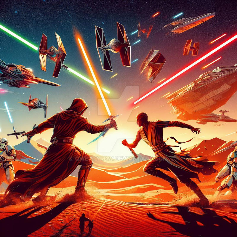 A Star Wars Battle By Qwertyrdw On Deviantart