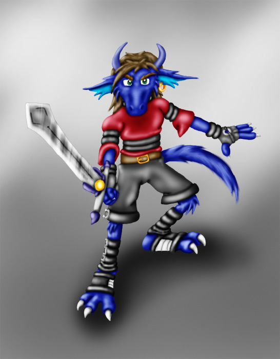 Bahamut - battle stance pose by hunterbahamut on DeviantArt