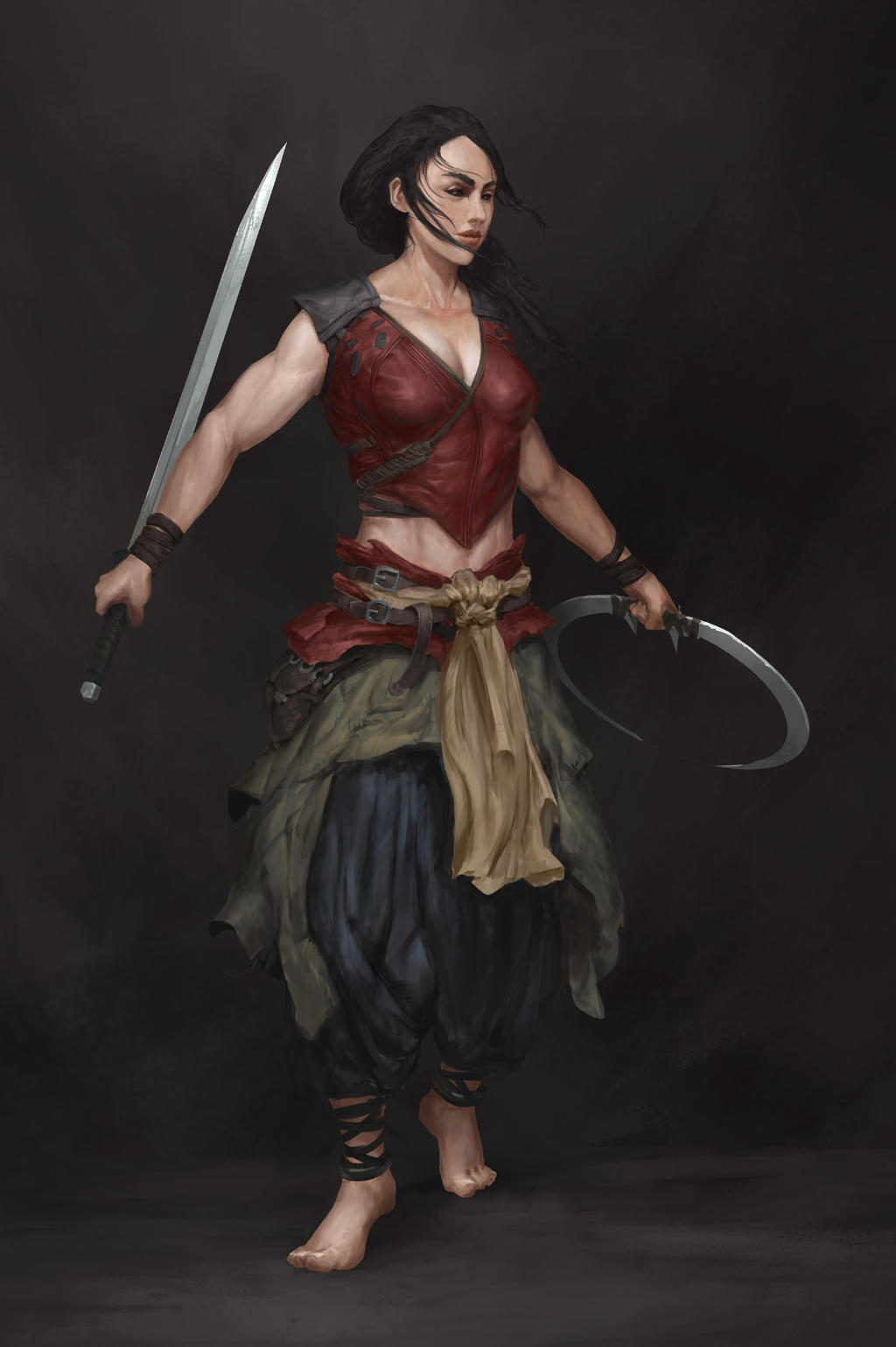 Female Monk By Aleltg On Deviantart