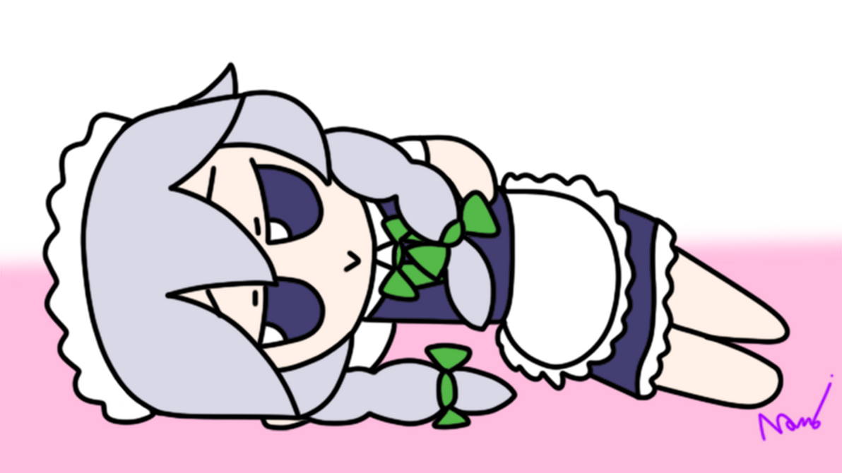 Sakuya Fumo Sleeps By Coinynamari On Deviantart