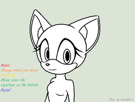 Sonic Female Base By Zaraskies On Deviantart