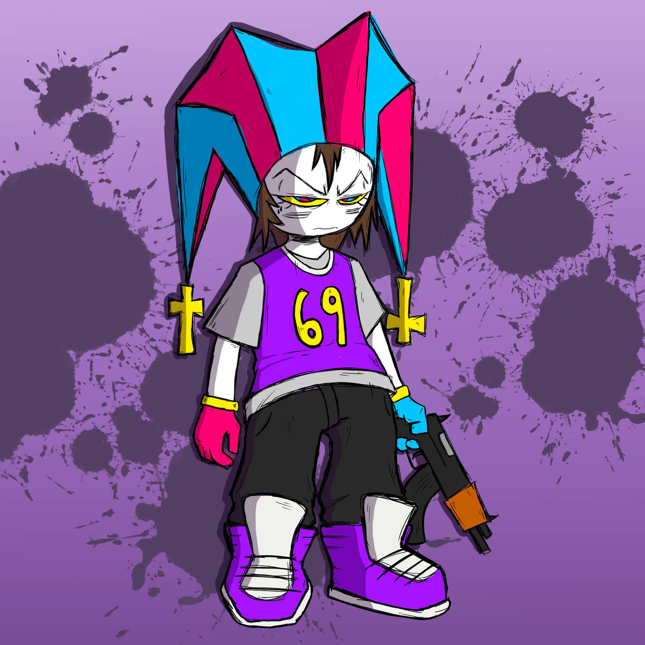 Pomni Wit A Fuckin Gun 2 By Theexplodingjerk On Deviantart