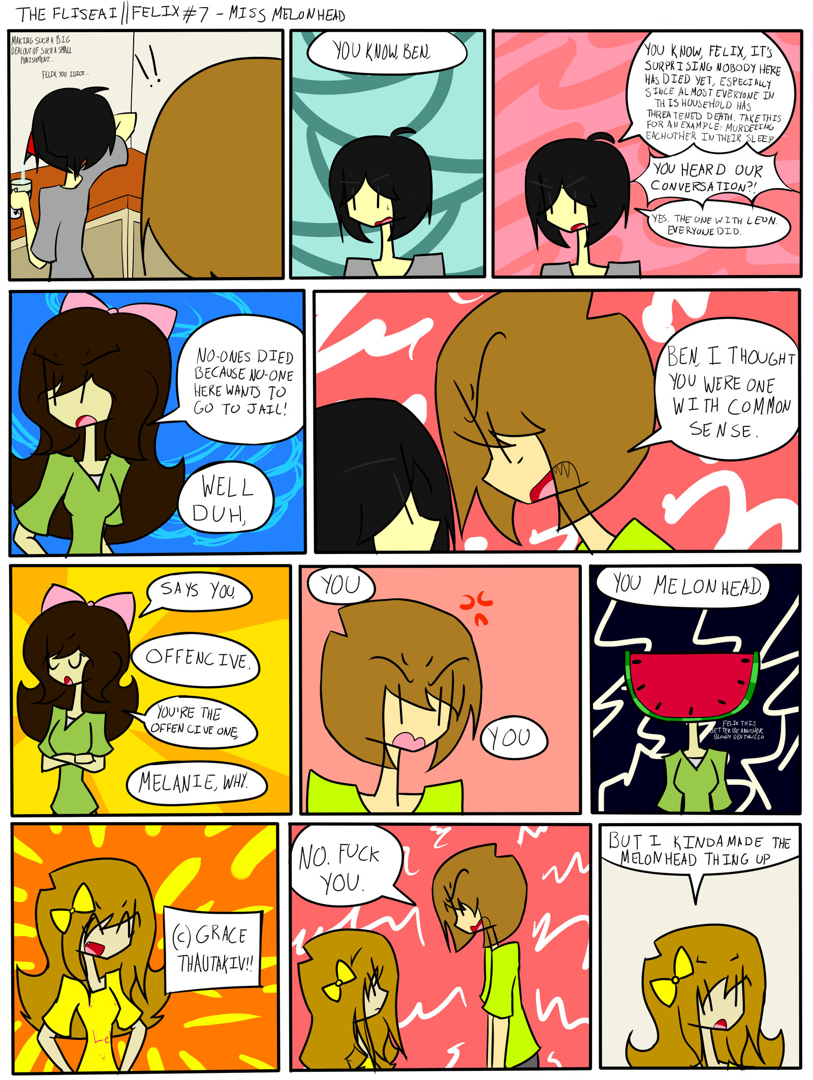 The Fliseai 7 Miss Melonhead By Choccookie On Deviantart